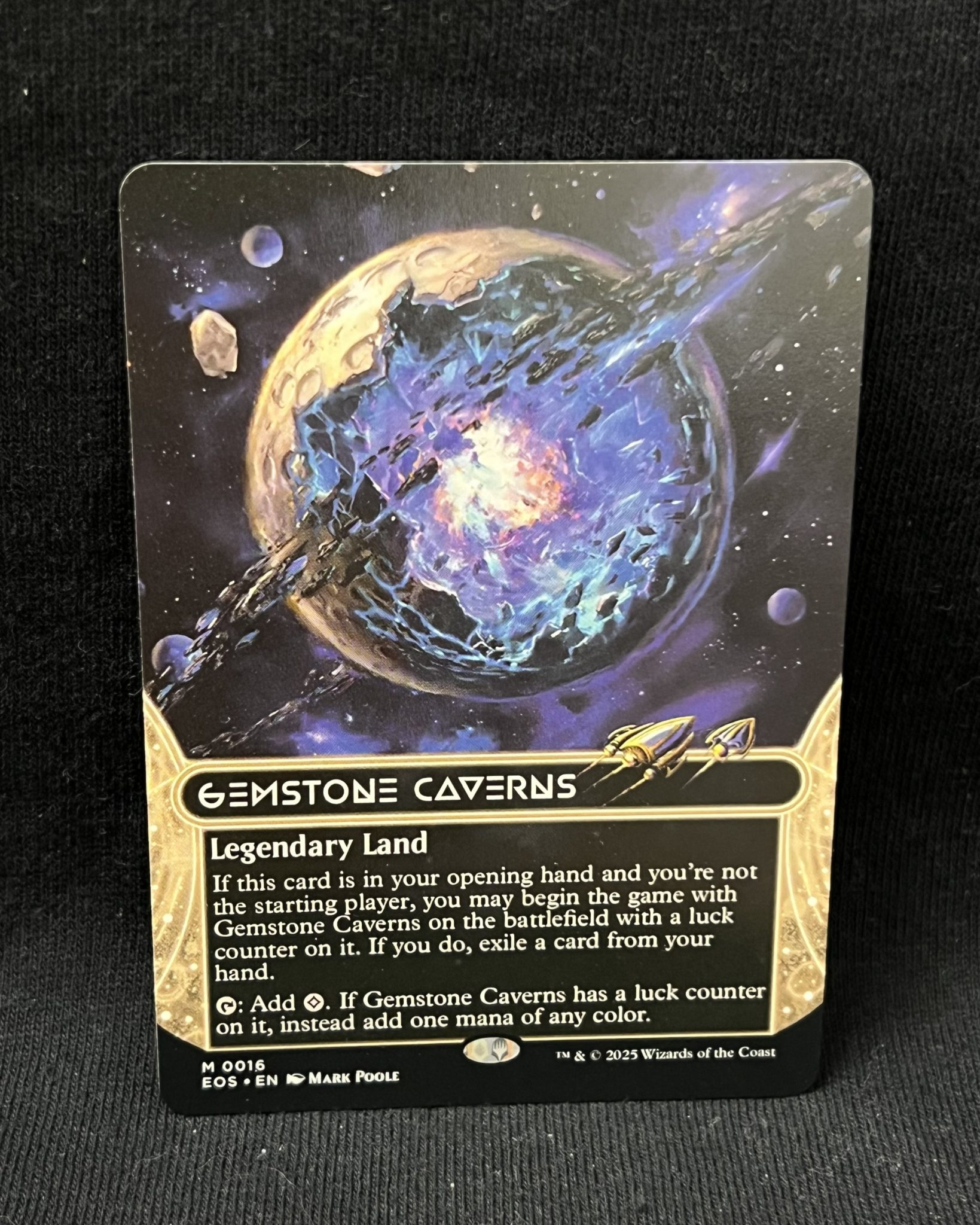 Gemstone Caverns (Borderless) - MTG Proxy Edge of Eternities: Stellar Sights - Proxy King